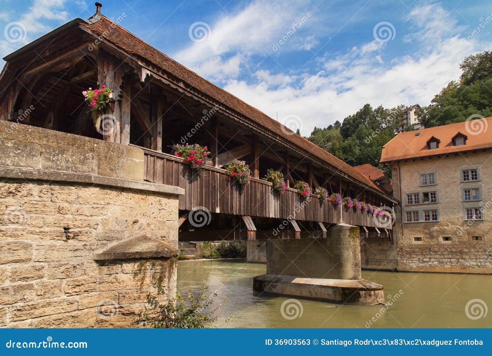 Bern Bridge en Fribourg imagen de archivo. Imagen de sardina - 36903563