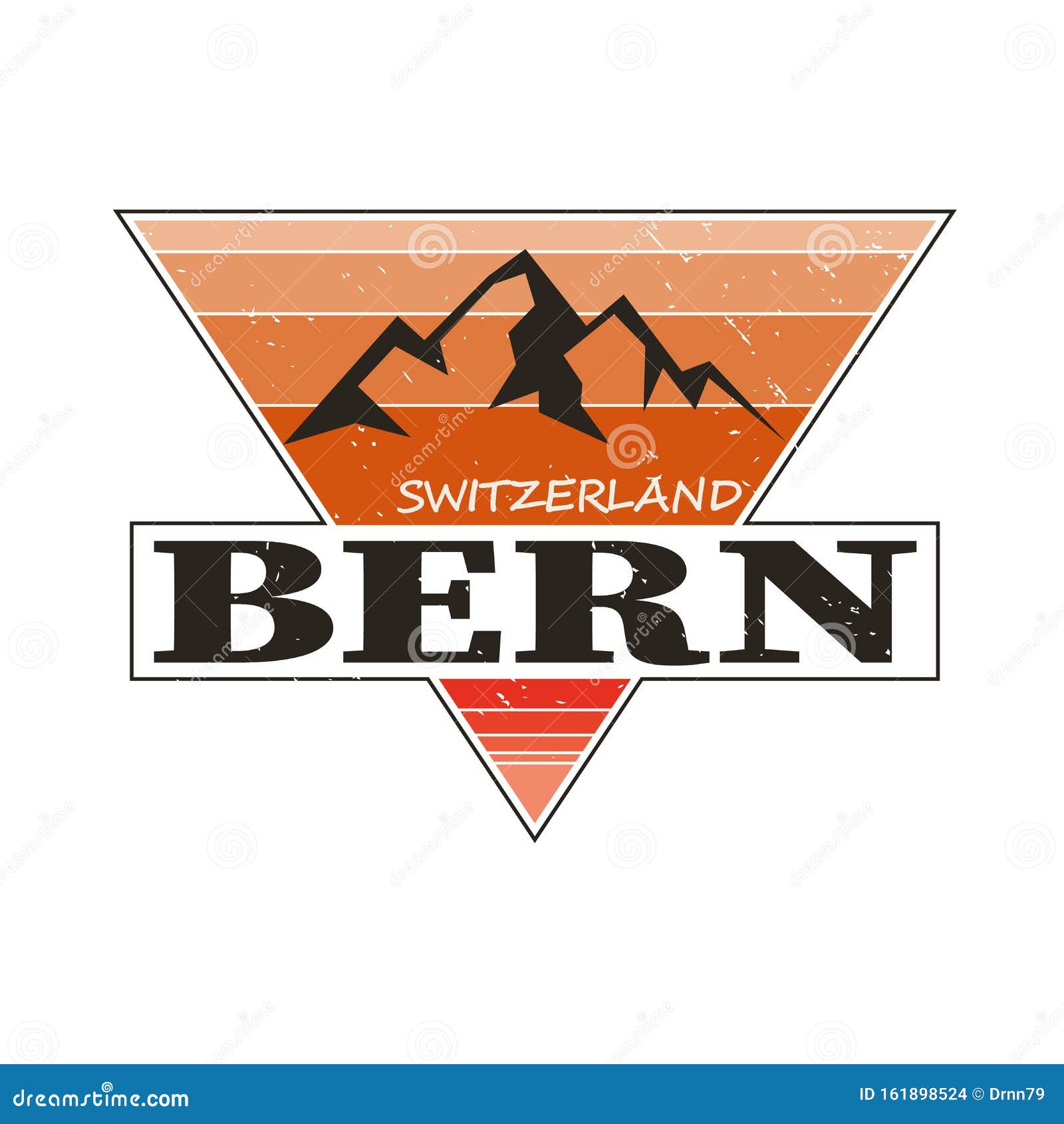 Bern City of Switzerland. Editable Logo Vector Design. Stock Vector ...