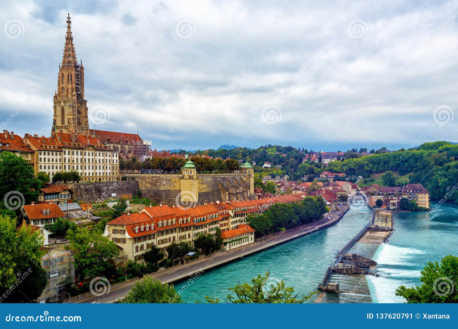 Bern, De Hoofdstad Van Zwitserland Stock Afbeelding - Image of zomer ...