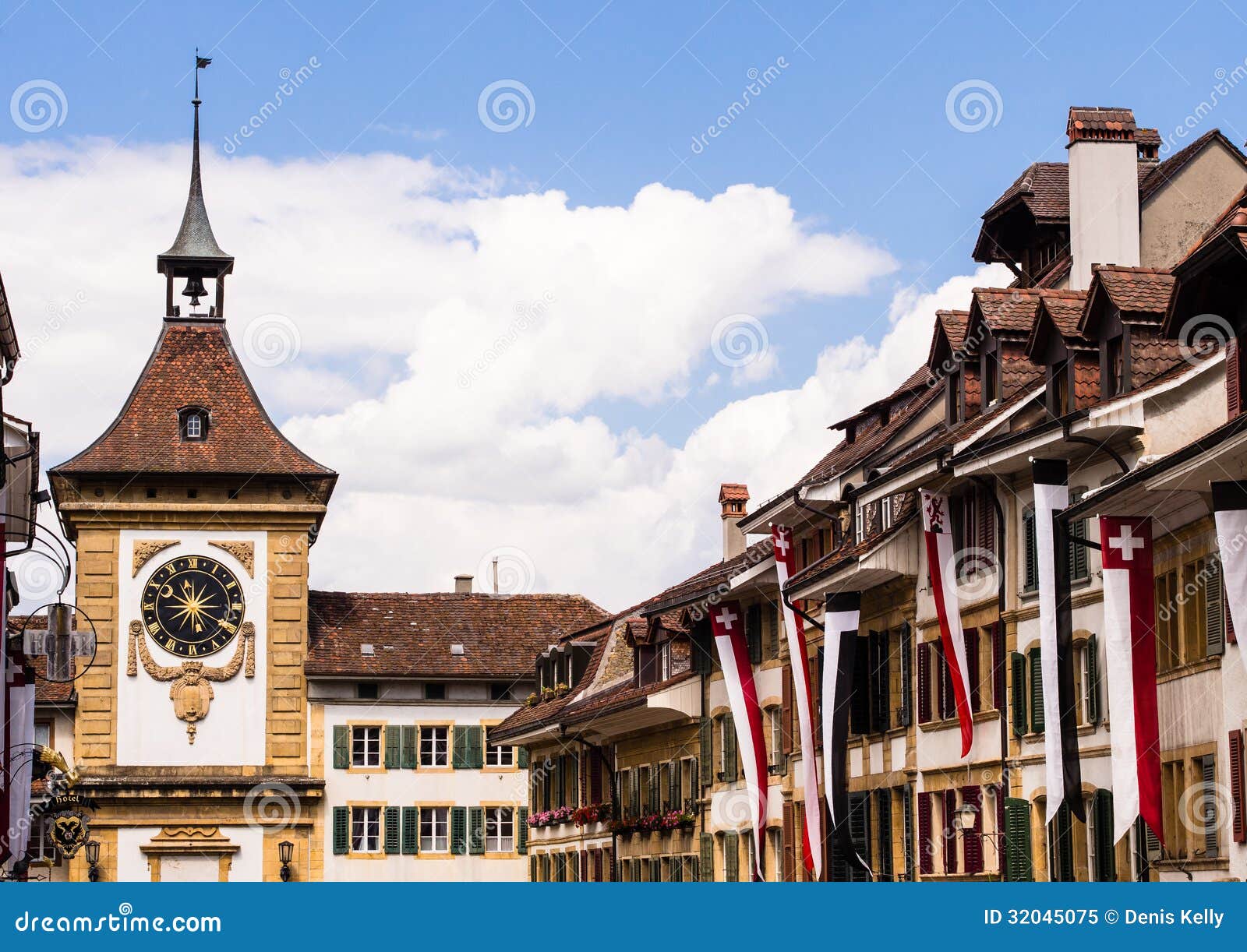 Bern Gate Dans Murten, Suisse Image stock - Image du ressource, berne ...