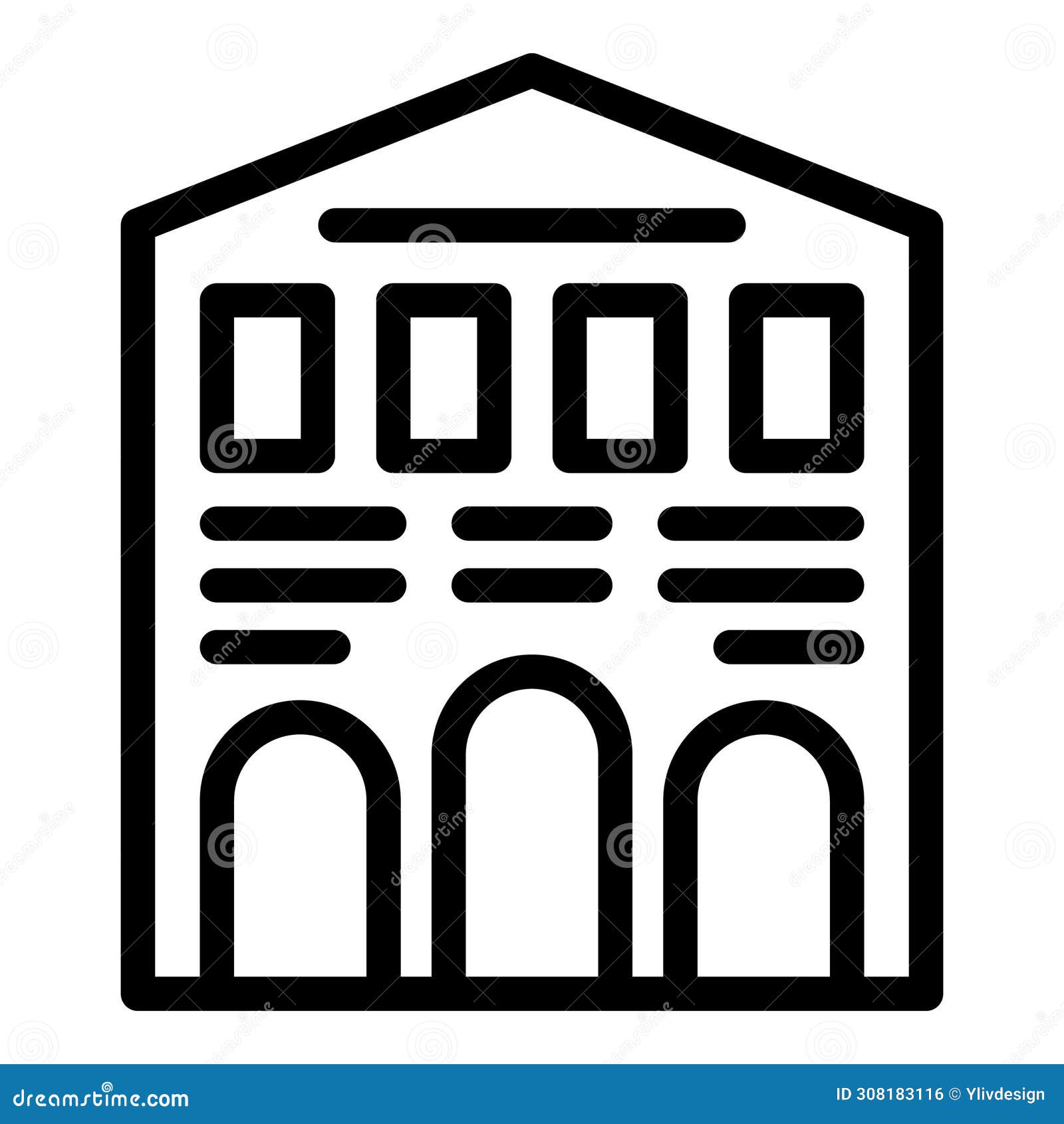 Bern House Icon Outline Vector. Canton Emblem Stock Illustration ...