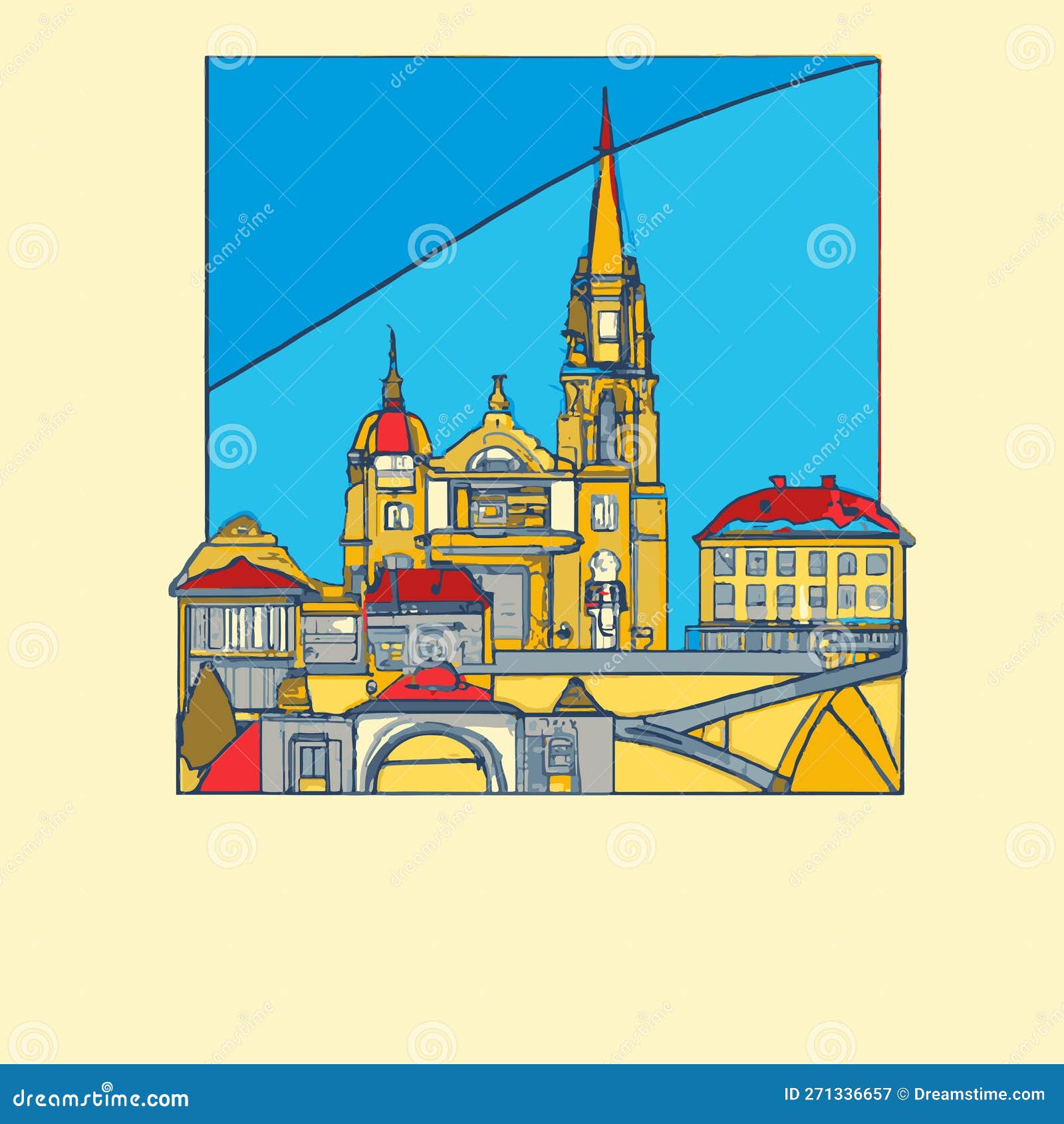 Bern, Switzerland Logo Illustration Stock Vector - Illustration of ...