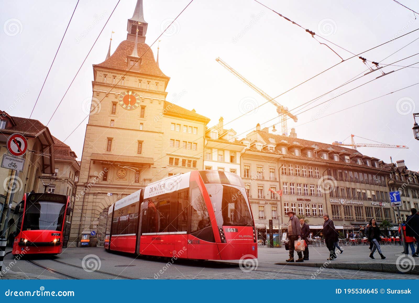Cityscape of Bern on Summer Time on March 28, 2017 in Bern, Switzerland ...