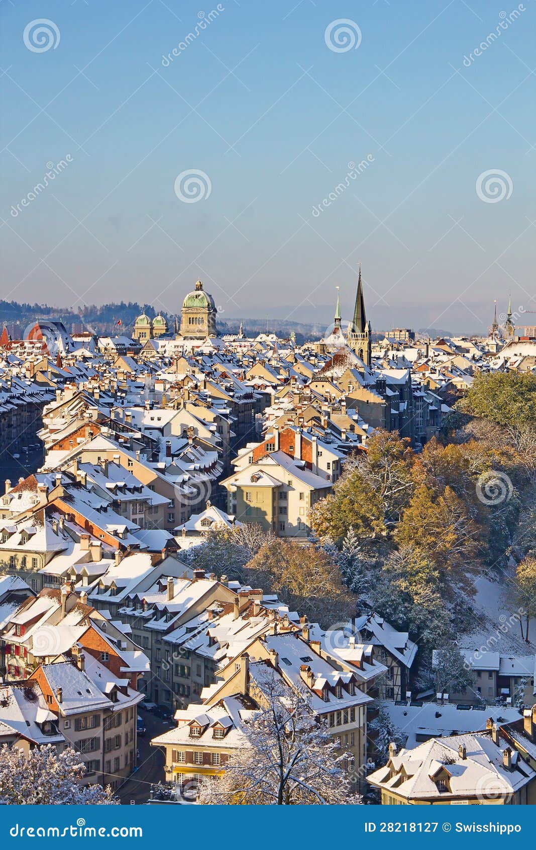 Bern in winter stock image. Image of center, capital - 28218127