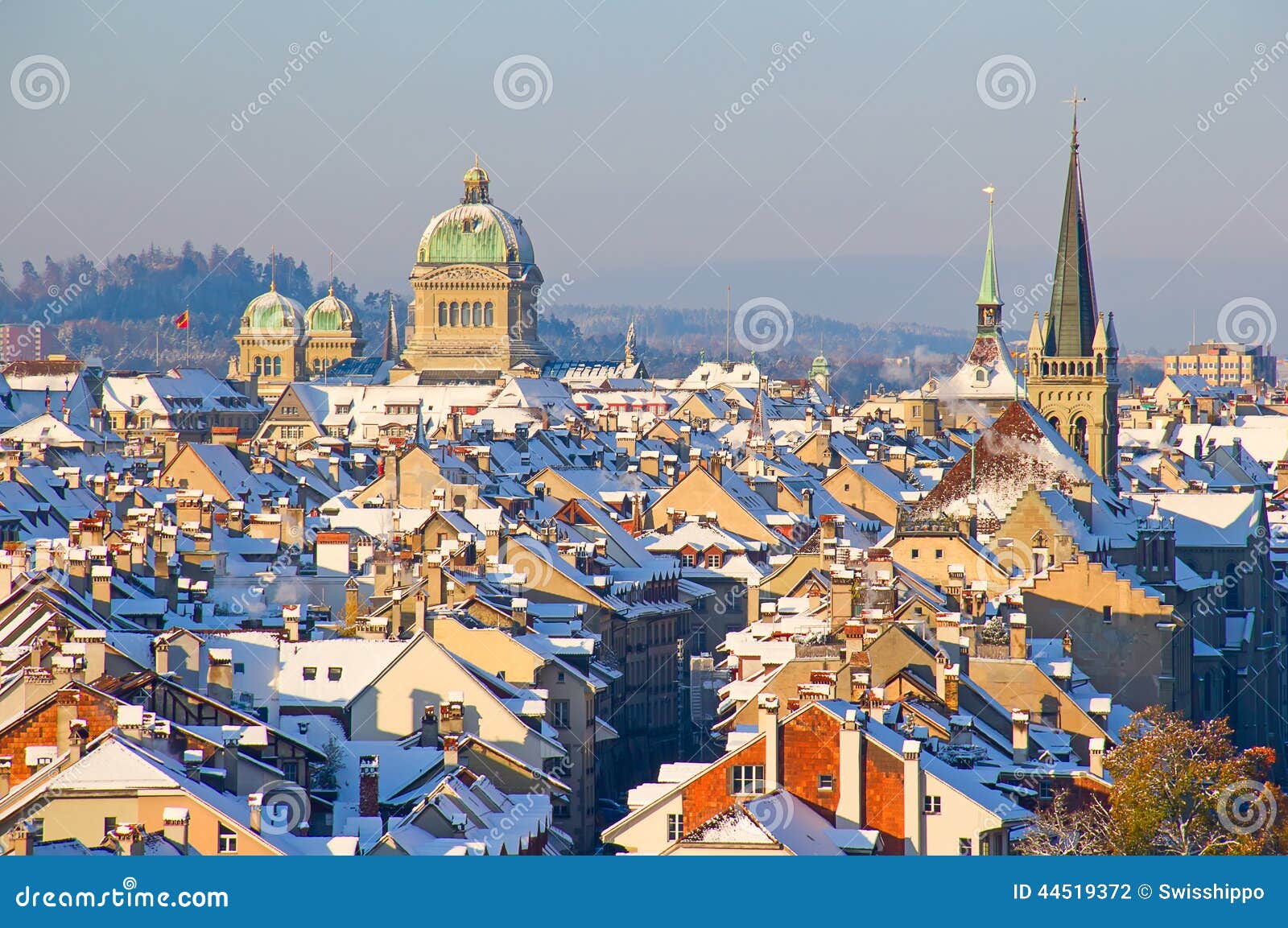 Bern in winter stock photo. Image of ancient, center - 44519372
