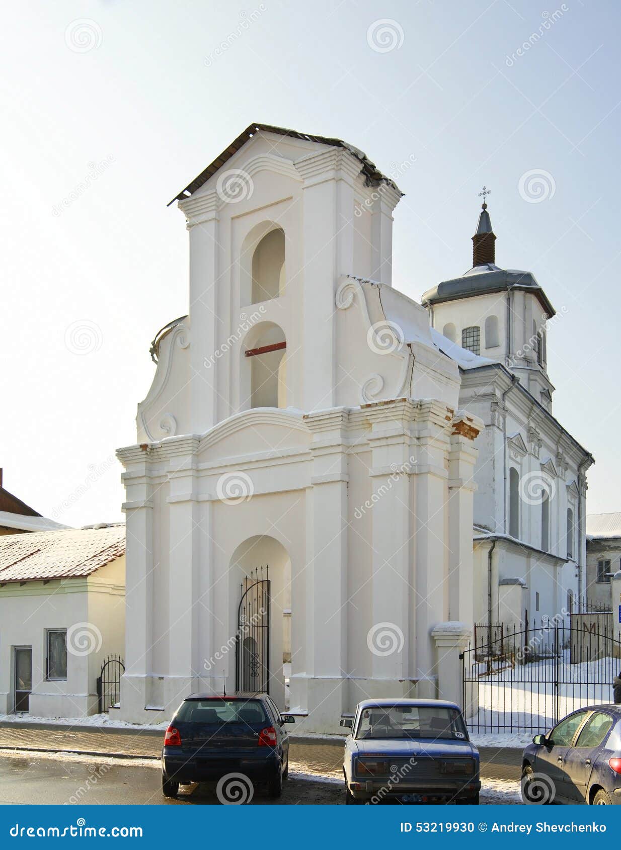 Bernardine Church of the Immaculate Conception in Slonim. Belarus Stock ...