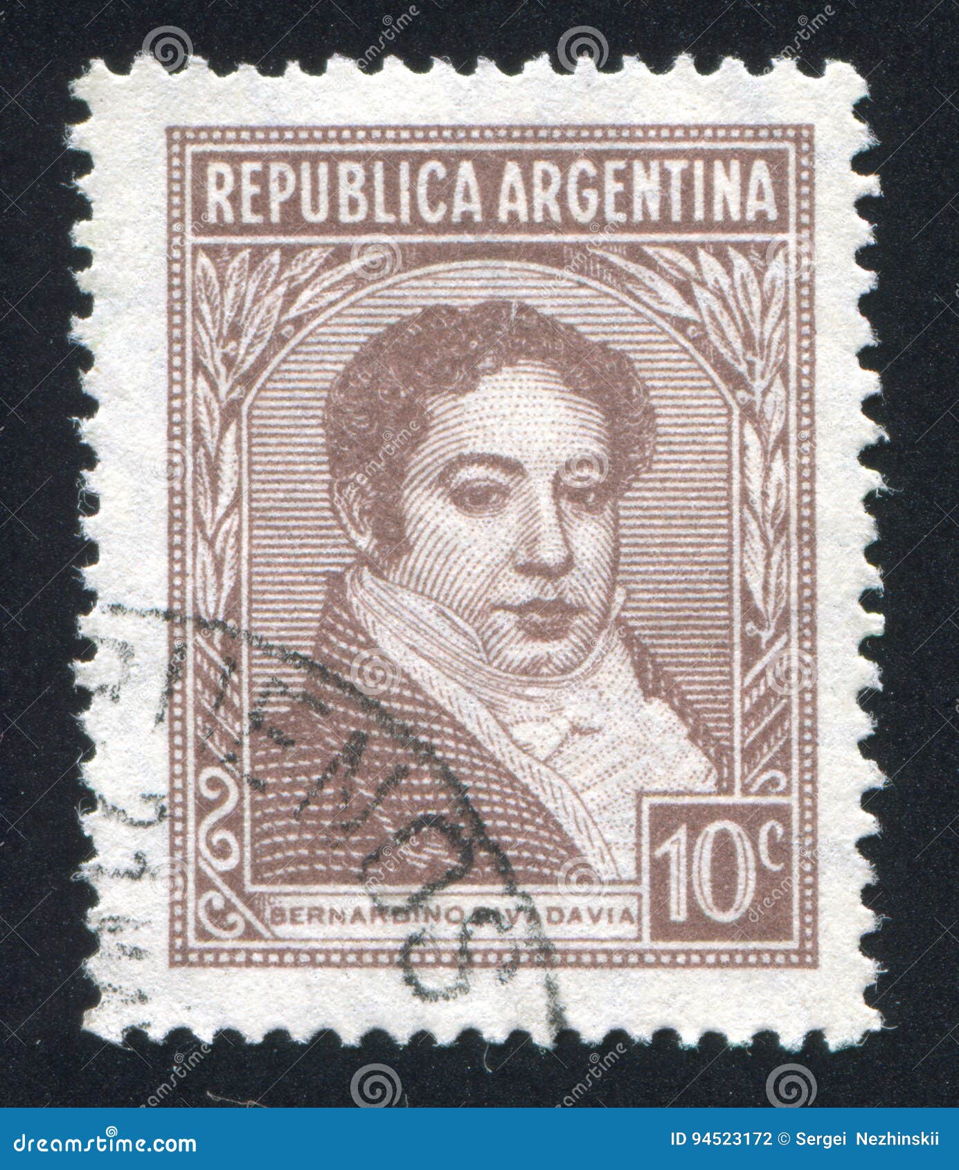 Bernardino Rivadavia fotografía editorial. Imagen de cara - 94523172