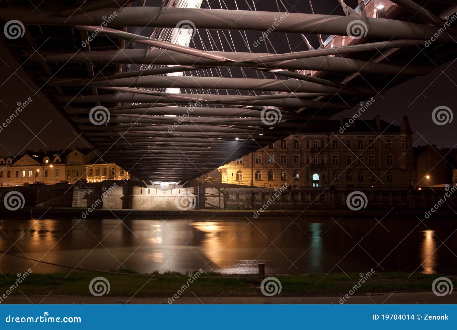 Bernatka Bridge in Krakow stock photo. Image of connecting - 19704014