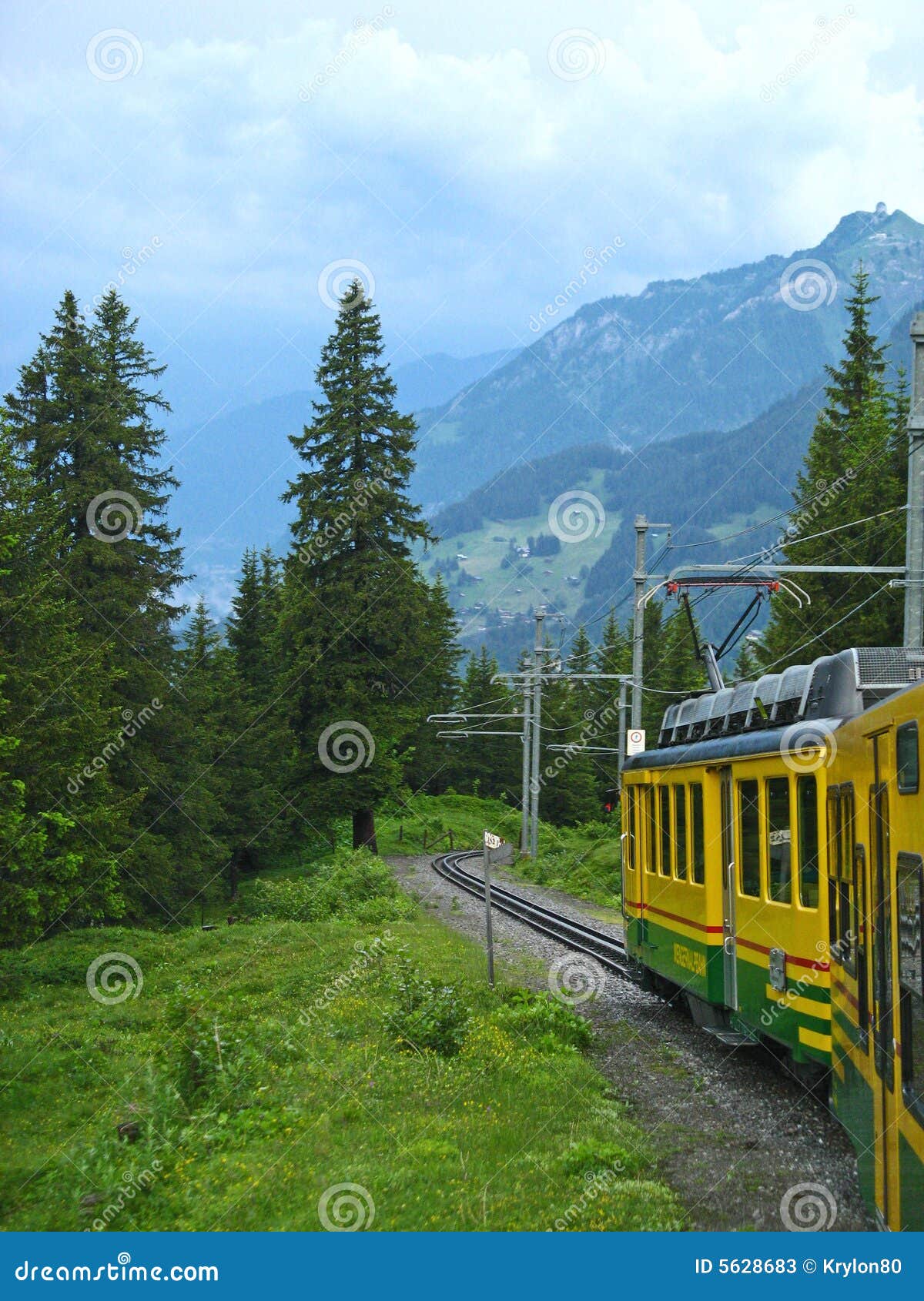 Berner Oberland, Wengernalpbahn 01 Stock Image - Image of european ...
