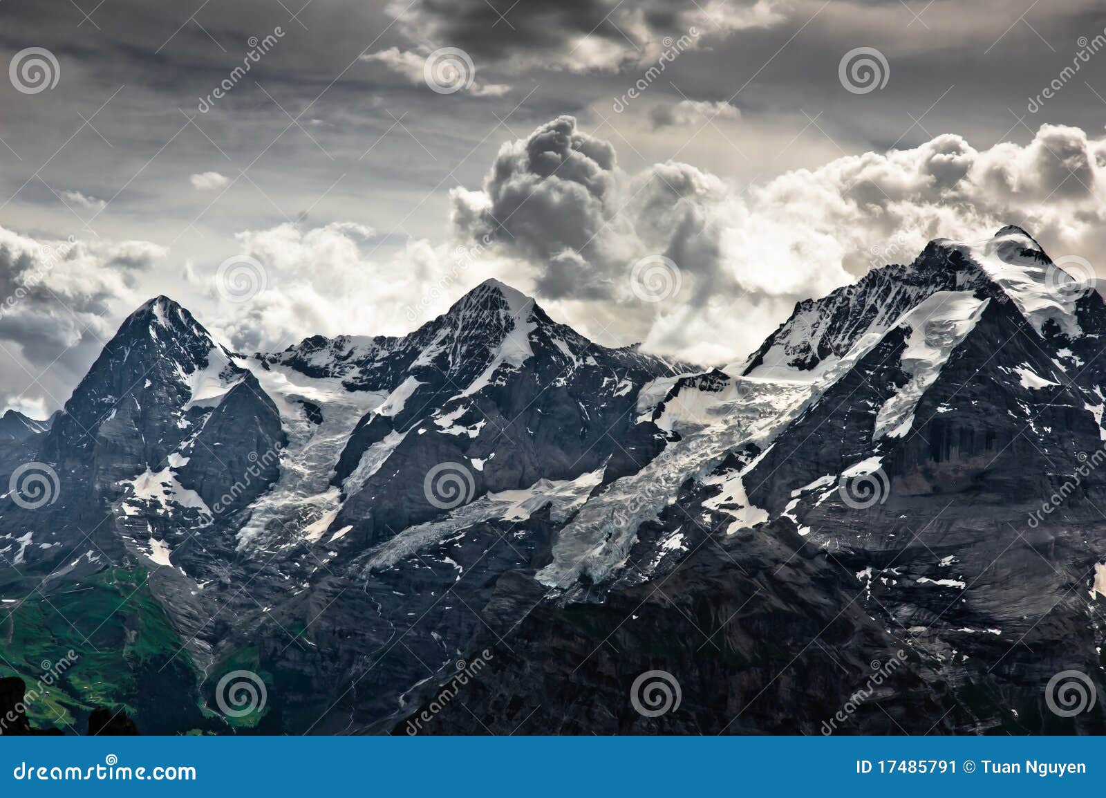Bernese Alps stock image. Image of daylight, landscape - 17485791