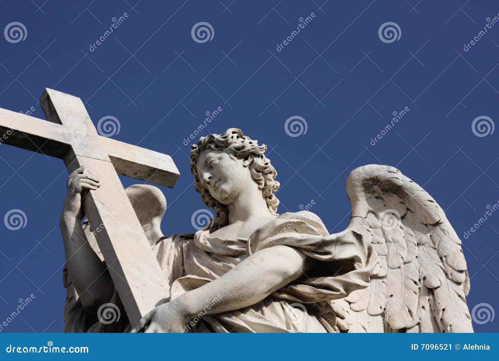 Angel Sculpture Carved On Stone Facade, Elements Of Architectural ...