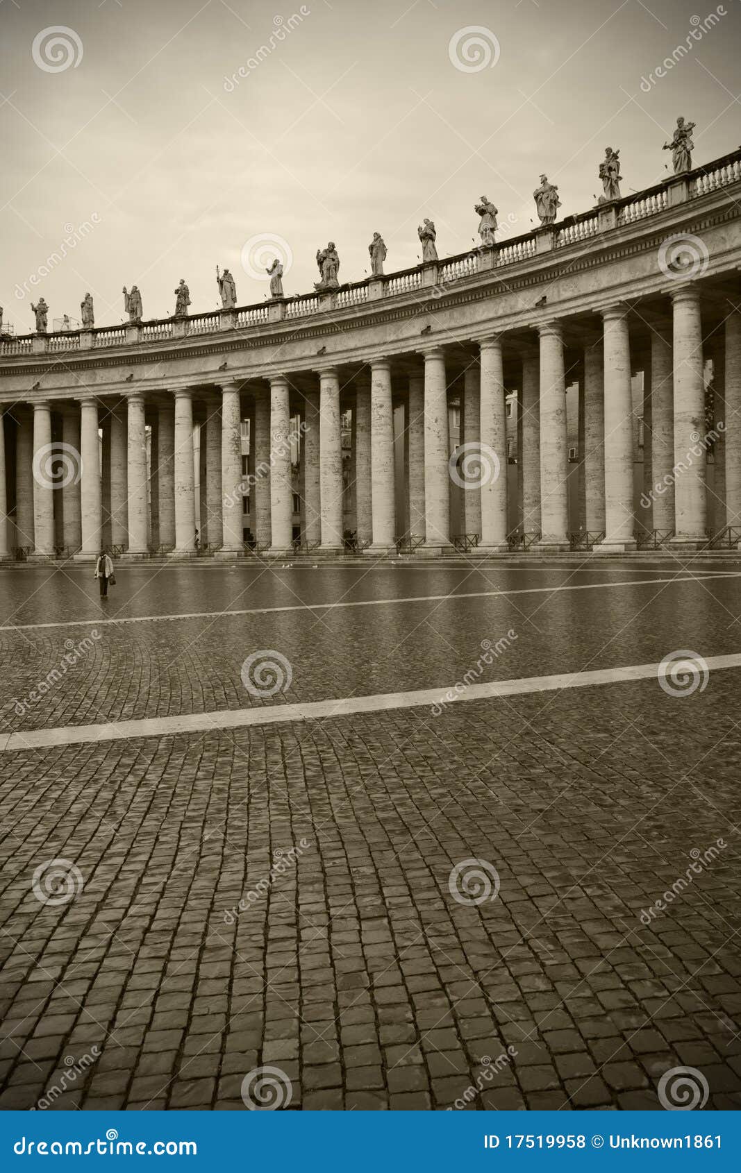 Bernini Colonnade stock photo. Image of architecture - 17519958