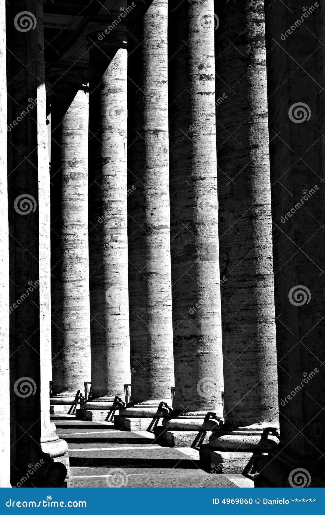 Bernini columns in Vatican stock photo. Image of catholic - 4969060