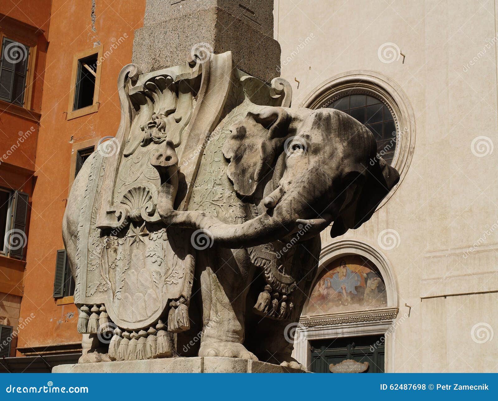 Bernini`s Elephant Sculpture, Rome, Italy Royalty-Free Stock Image ...