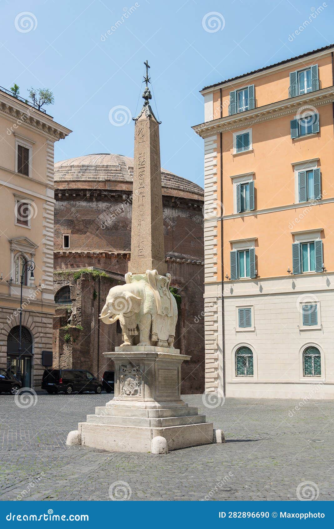 Bernini S Elephant or Minerva Obelisk Stands in the Middle of the ...
