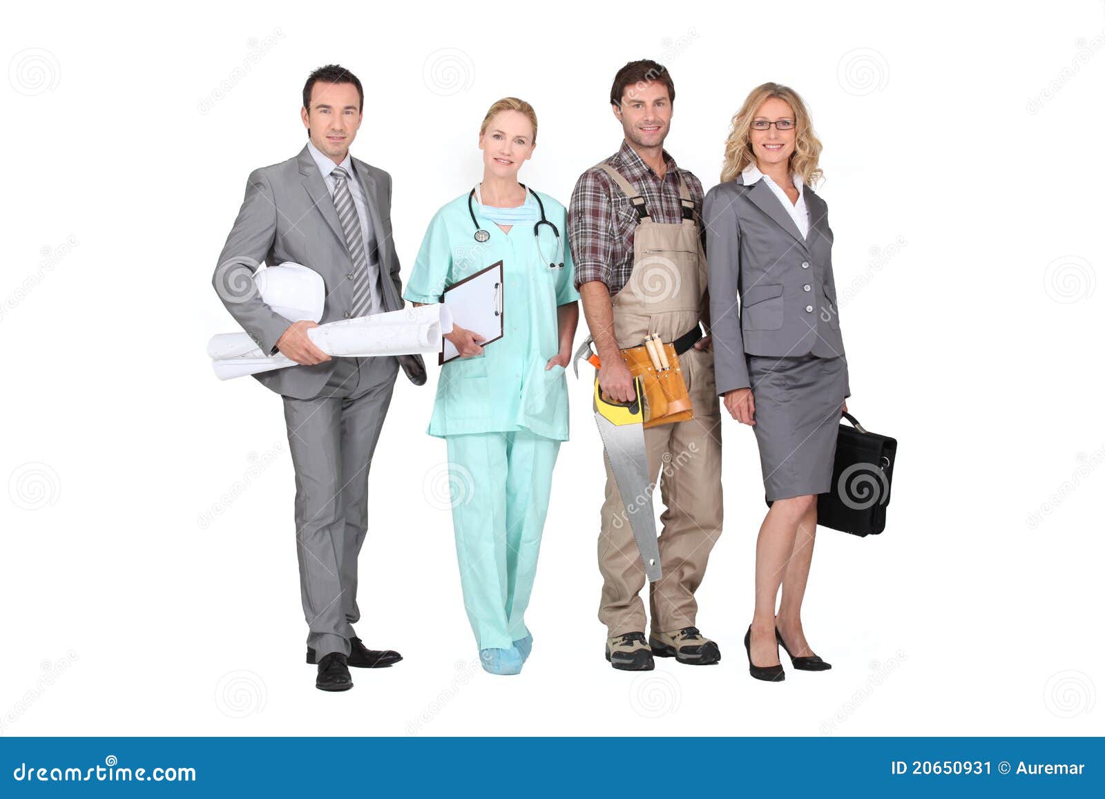 Beroeps Van Verschillende Domeinen Stock Afbeelding - Image of advocaat ...