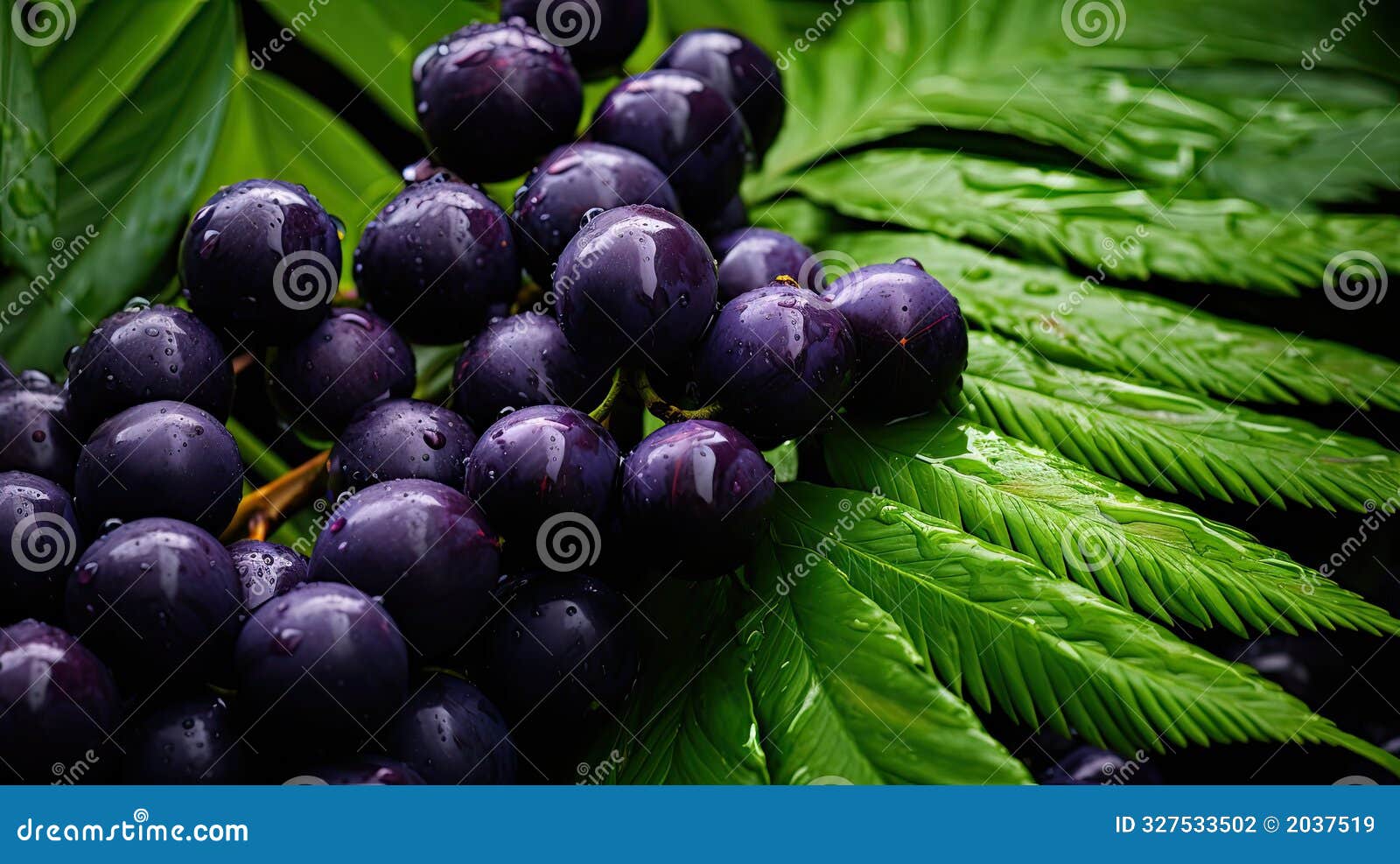 Berries acai fruit stock illustration. Illustration of native - 327533502