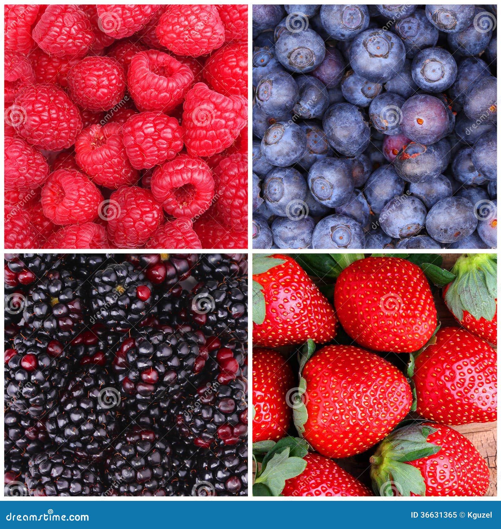 Berries Background Collection. Raspberry, Blueberry, Blackberry Stock ...
