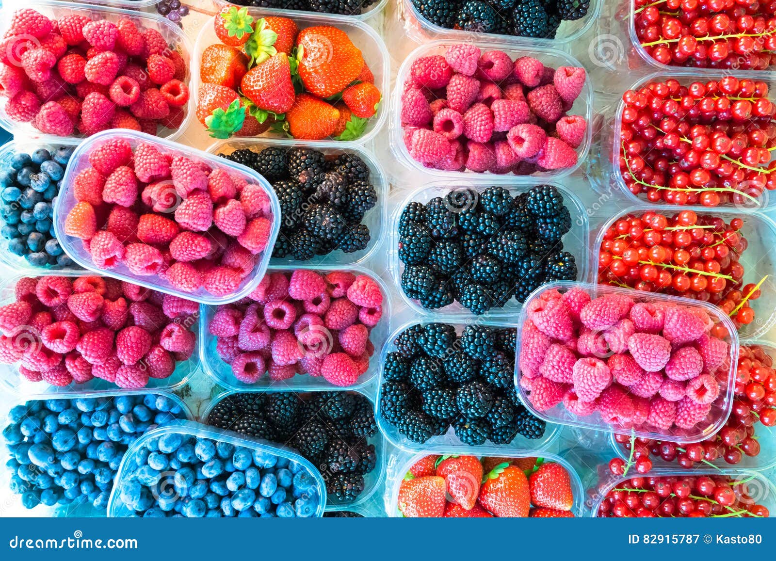 Berries in boxes. stock image. Image of juicy, health - 82915787