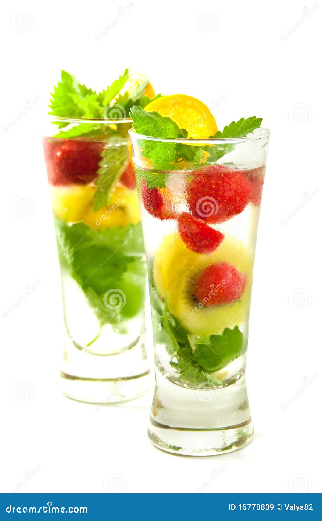 Berries Cocktail with Fresh Mint Stock Image - Image of cocktail ...