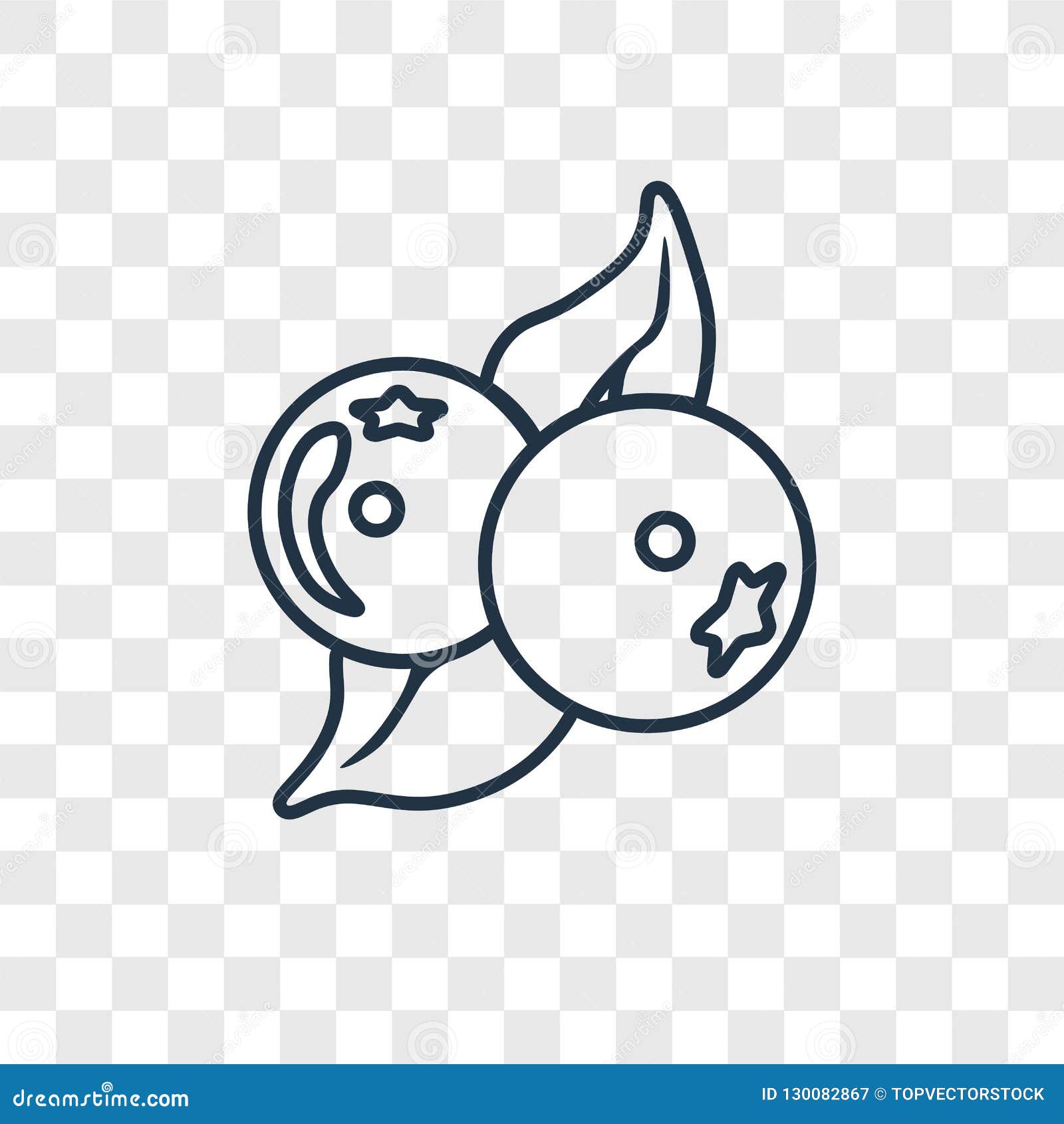 Berries Concept Vector Linear Icon Isolated on Transparent Background ...