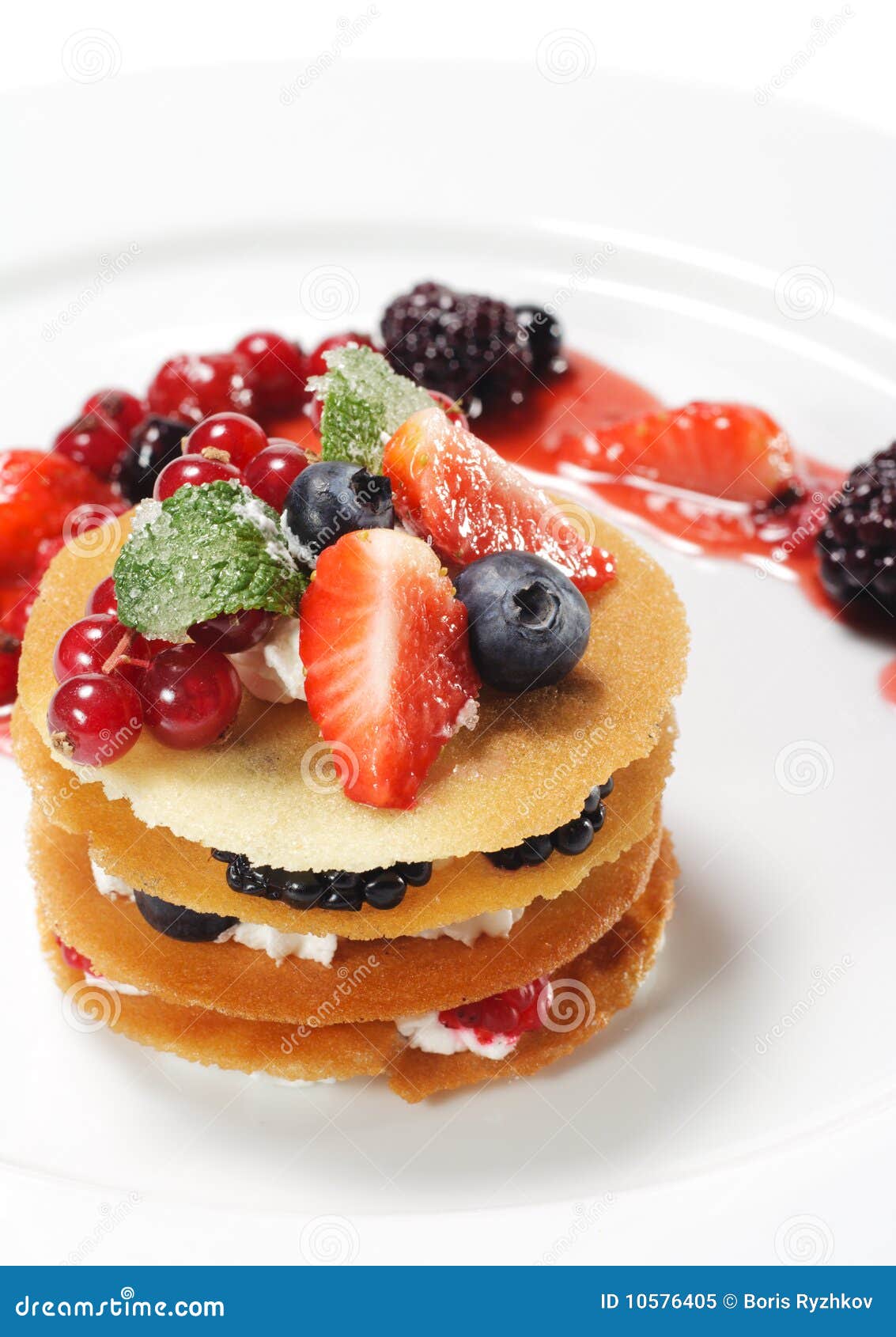Berries Dessert stock image. Image of cake, fruit, raspberry - 10576405