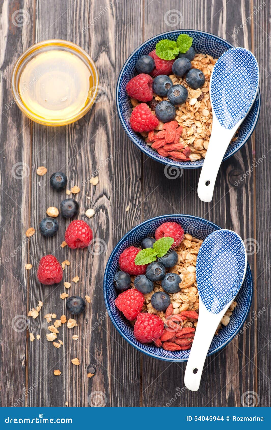 Berries and granola stock photo. Image of cuisine, goji - 54045944