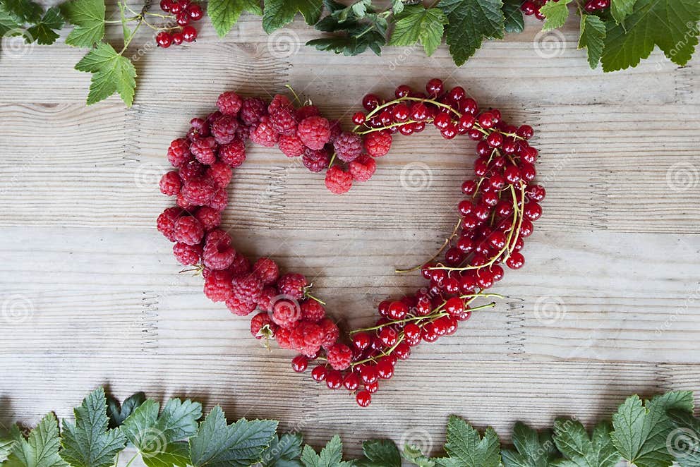 Berries heart shape stock image. Image of healthy, close - 70802487