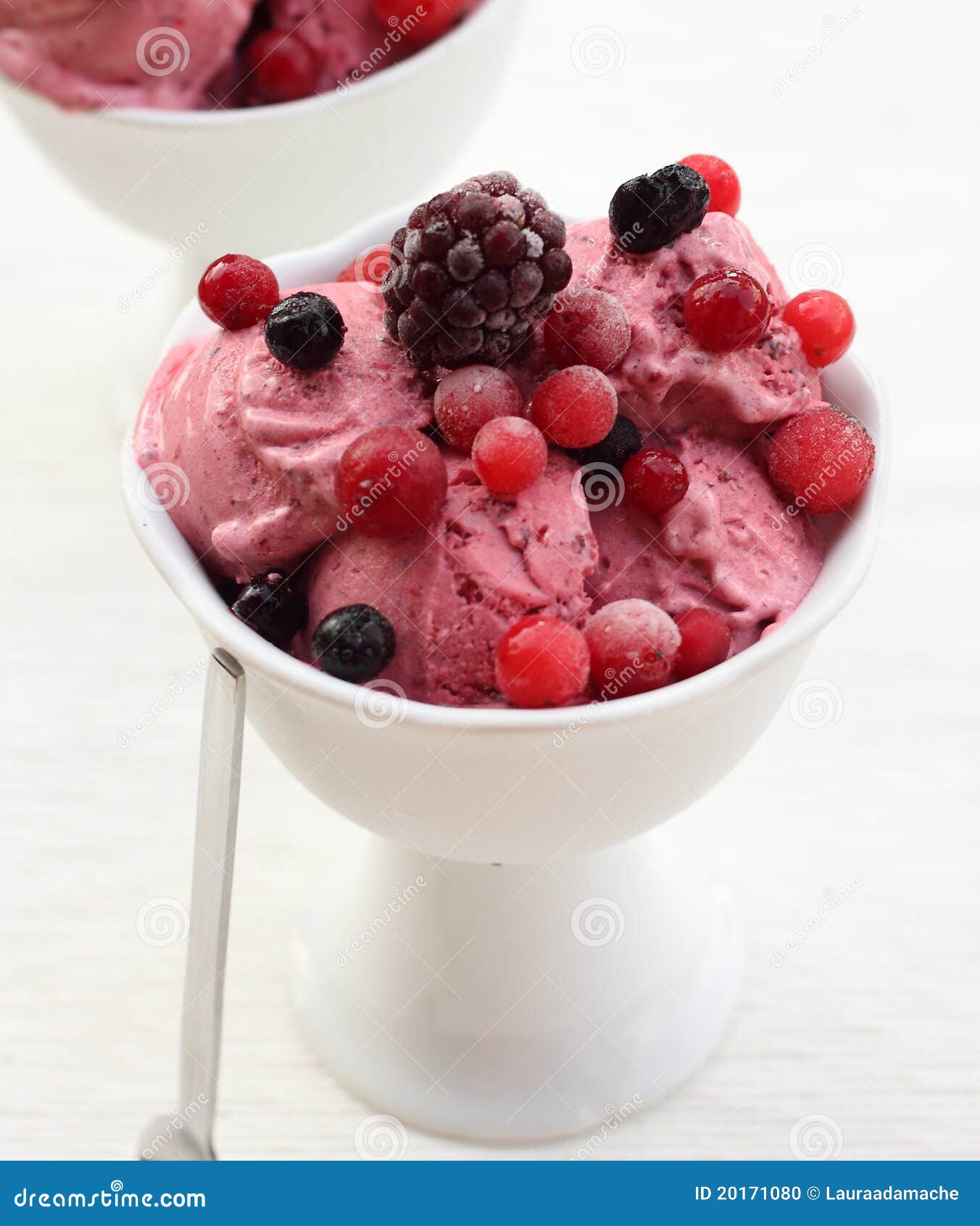 Berries ice cream stock photo. Image of fruits, berries - 20171080