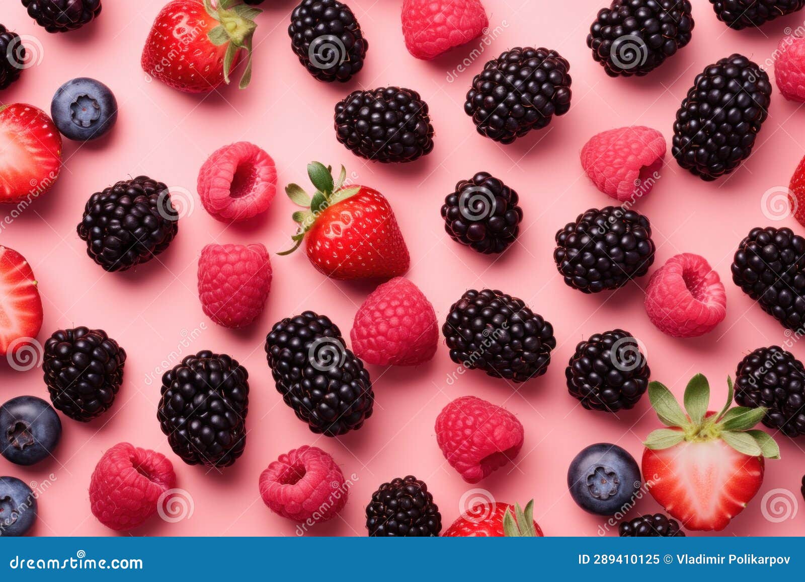 Berries on a Pink Background Stock Image - Image of trend, vitamin ...
