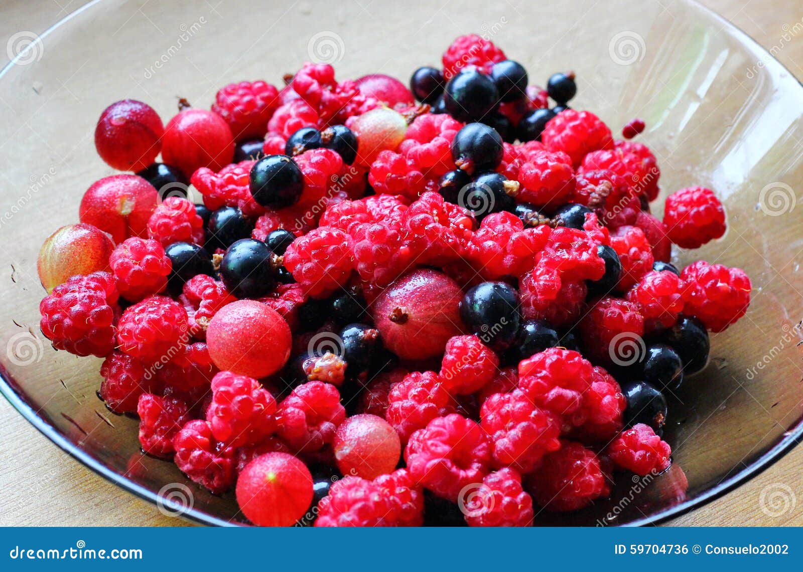 Berries in the plate stock photo. Image of food, berries - 59704736
