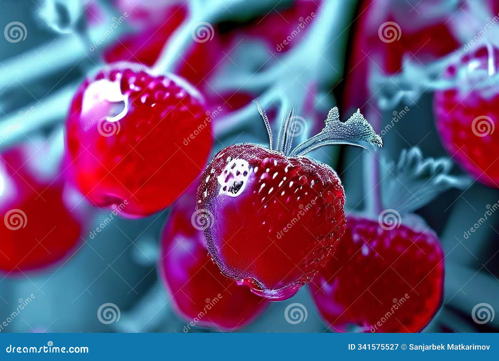 Berries with X Ray Visionshowing the Internal Structure of Berri Stock ...