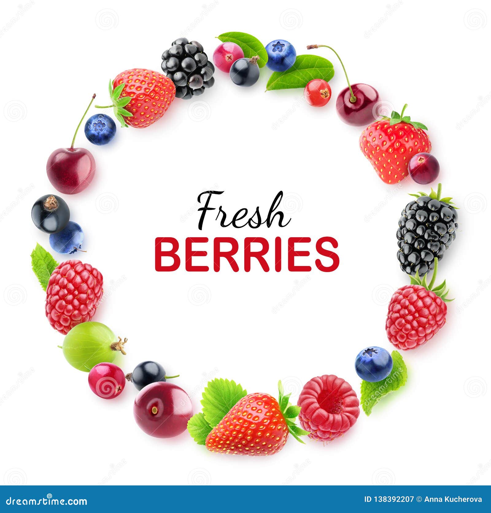 Berries round frame stock image. Image of bundle, berry - 138392207