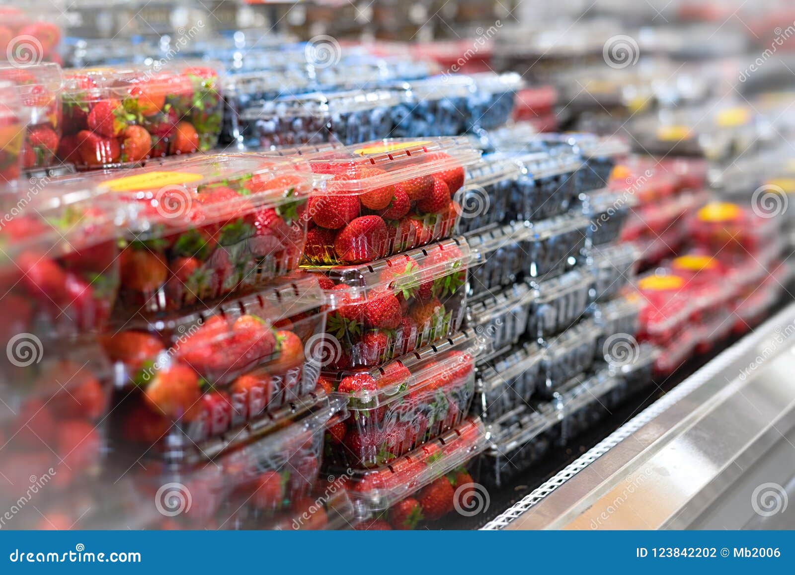 Berries Selection at Grocery Store Stock Photo - Image of asia, berries ...
