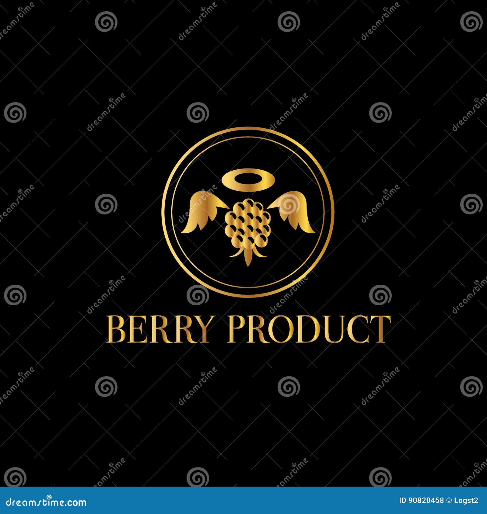 Berries vector logo stock vector. Illustration of concept - 90820458