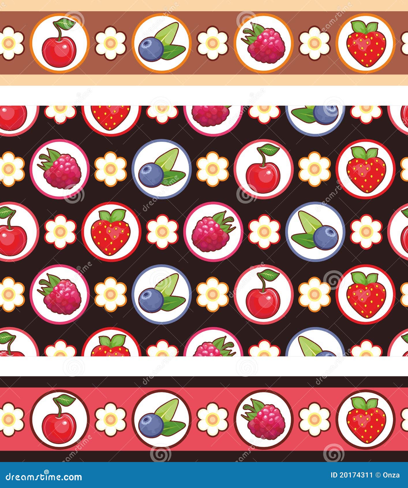 Berry background stock vector. Illustration of strawberry - 20174311