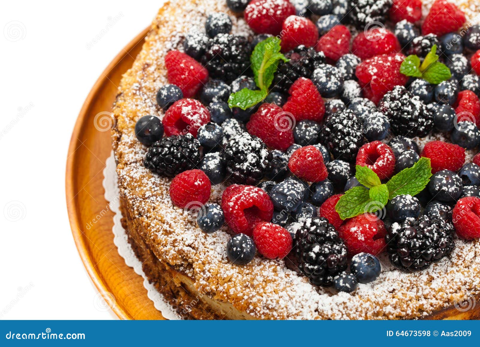 Berry Cake stock photo. Image of cheese, pastries, fruit - 64673598