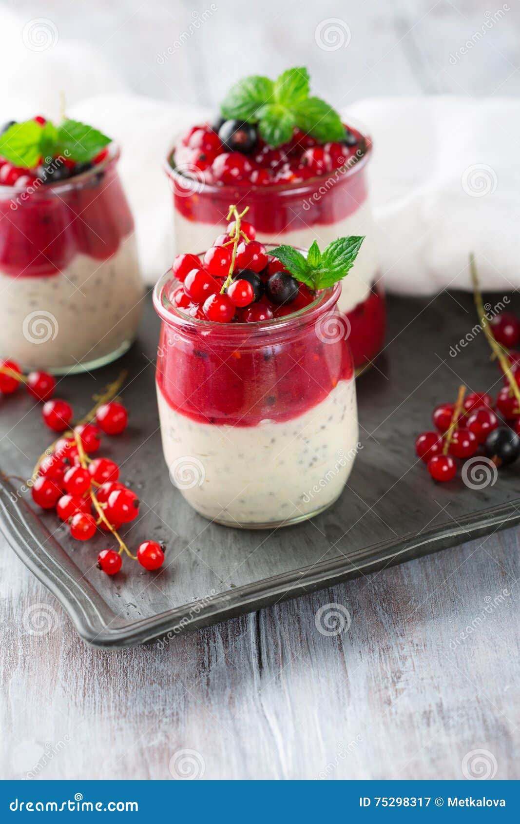 Vegan Coconut Mousse Currant Dessert Stock Photos - Free & Royalty-Free ...