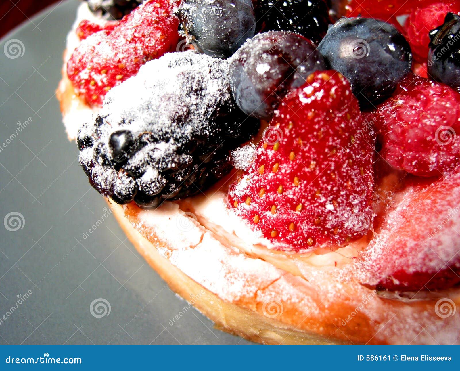 Berry dessert stock image. Image of cake, custard, food - 586161