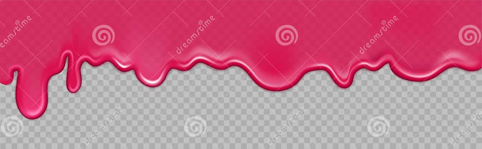 Berry Jam Drips on Transparent Background Stock Vector - Illustration ...