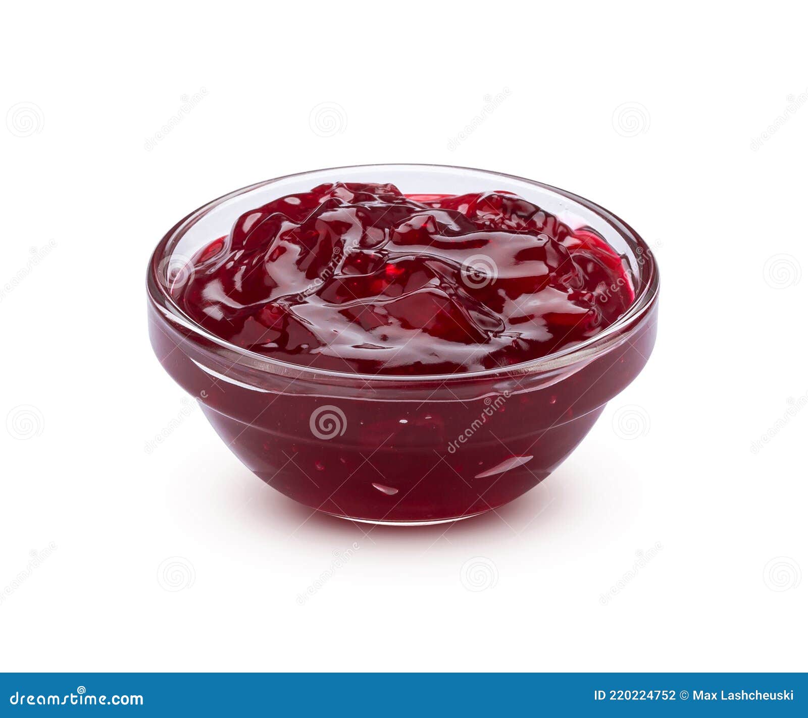 Berry Jam Isolated on White Background with Clipping Path Stock Photo ...