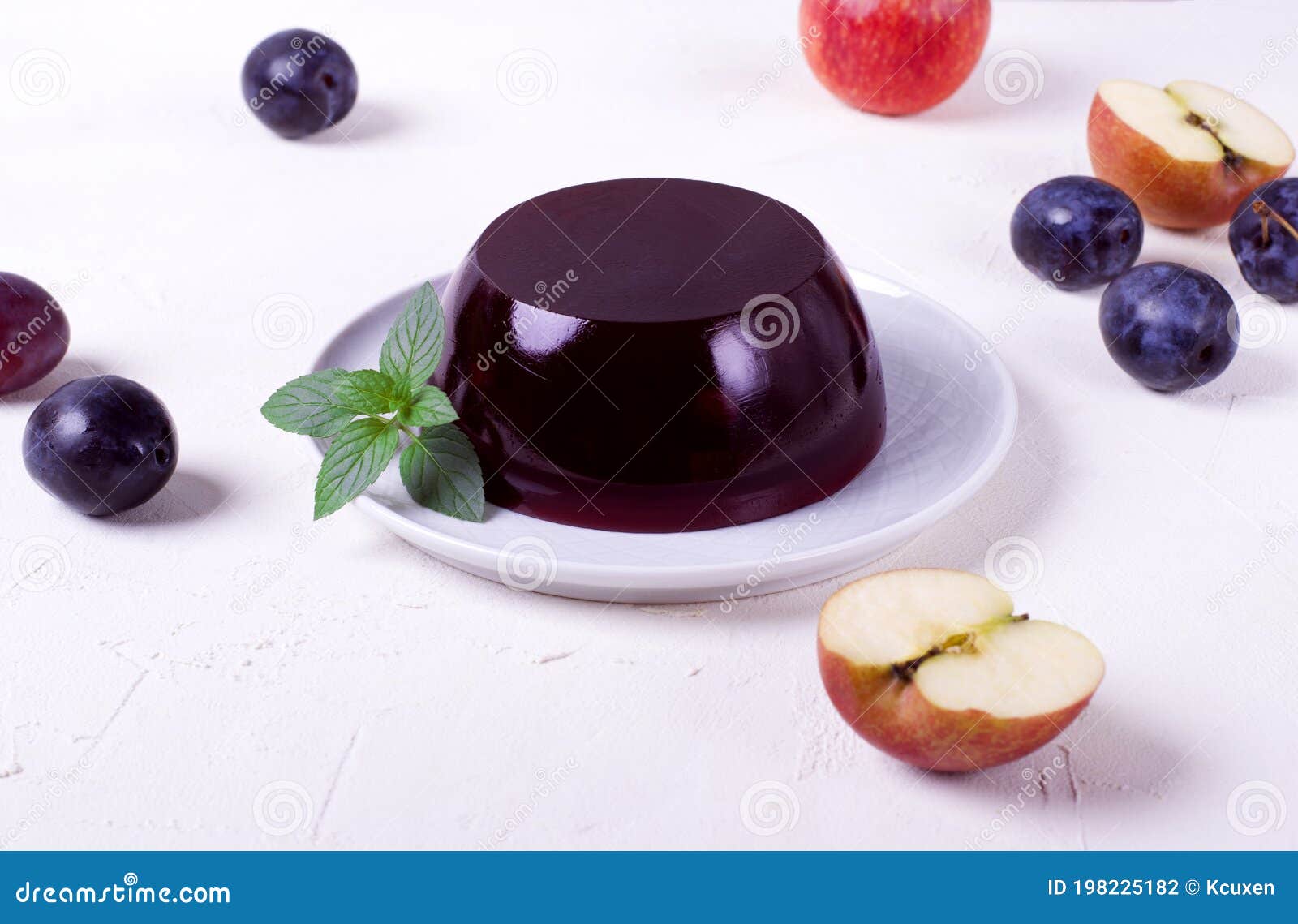 Berry Jelly on the Ceramic Plate Stock Photo - Image of honeysuckle ...