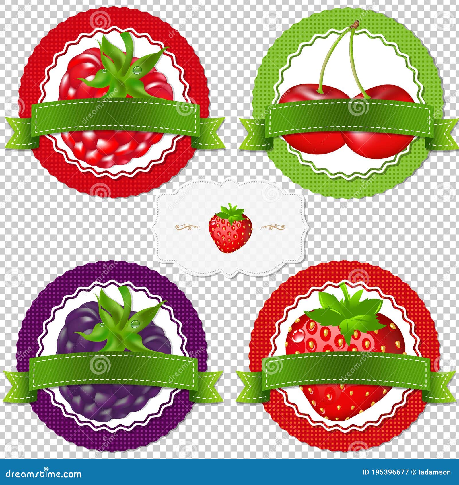 Berry Labels stock vector. Illustration of natural, juice - 195396677