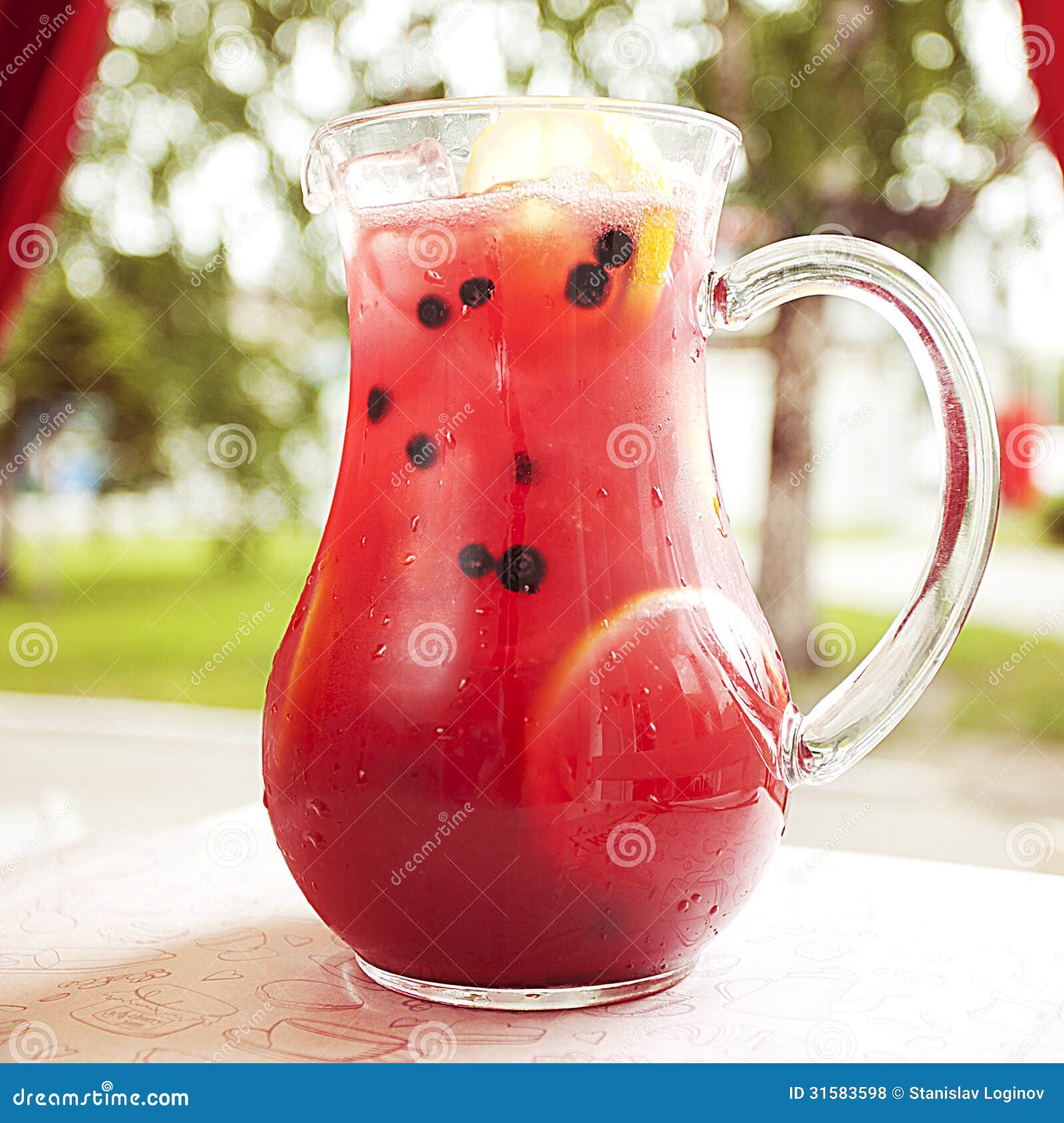 Berry lemonade stock photo. Image of leaf, fruits, liquid - 31583598