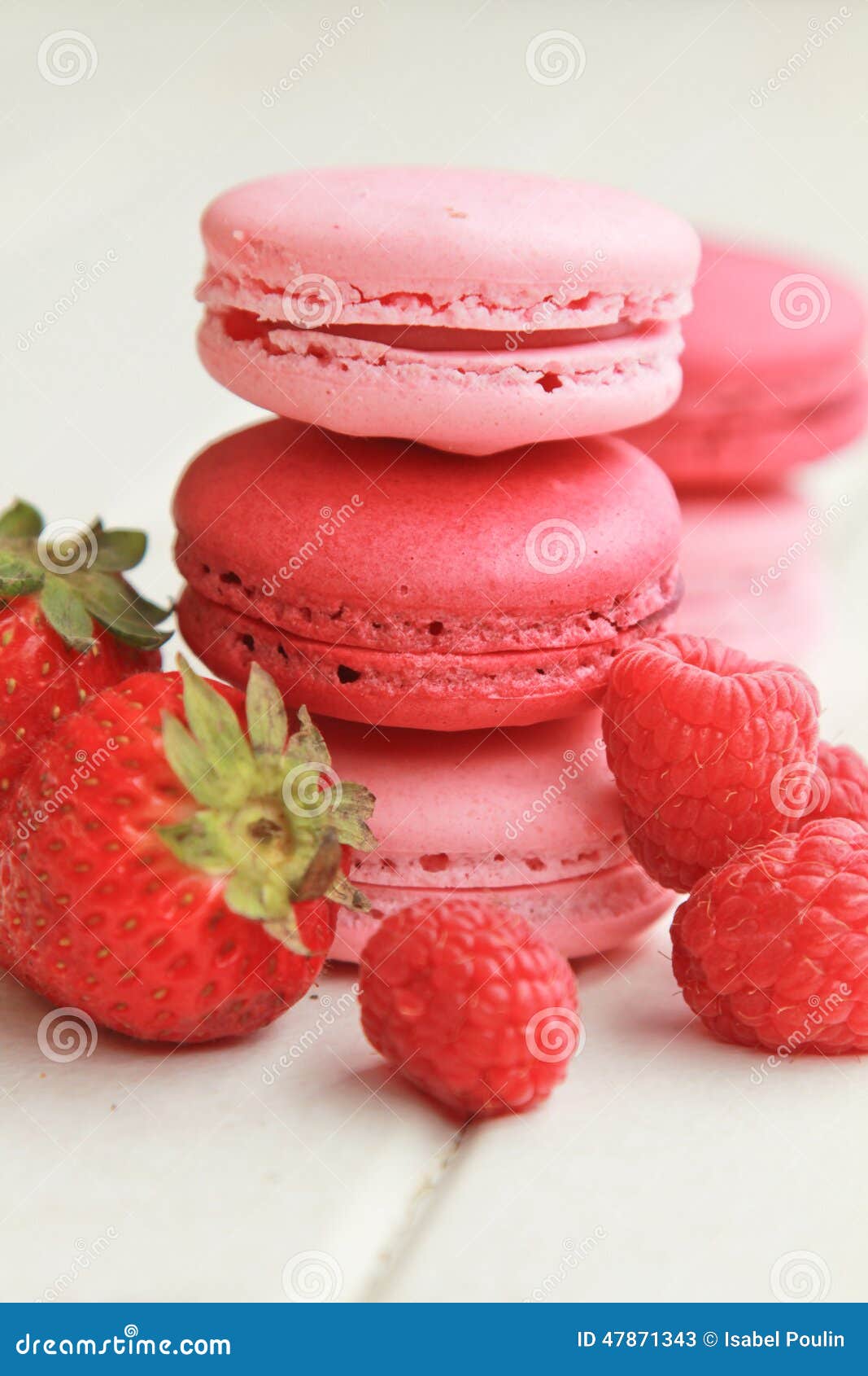 Berry macarons stock image. Image of macaroon, closeup - 47871343