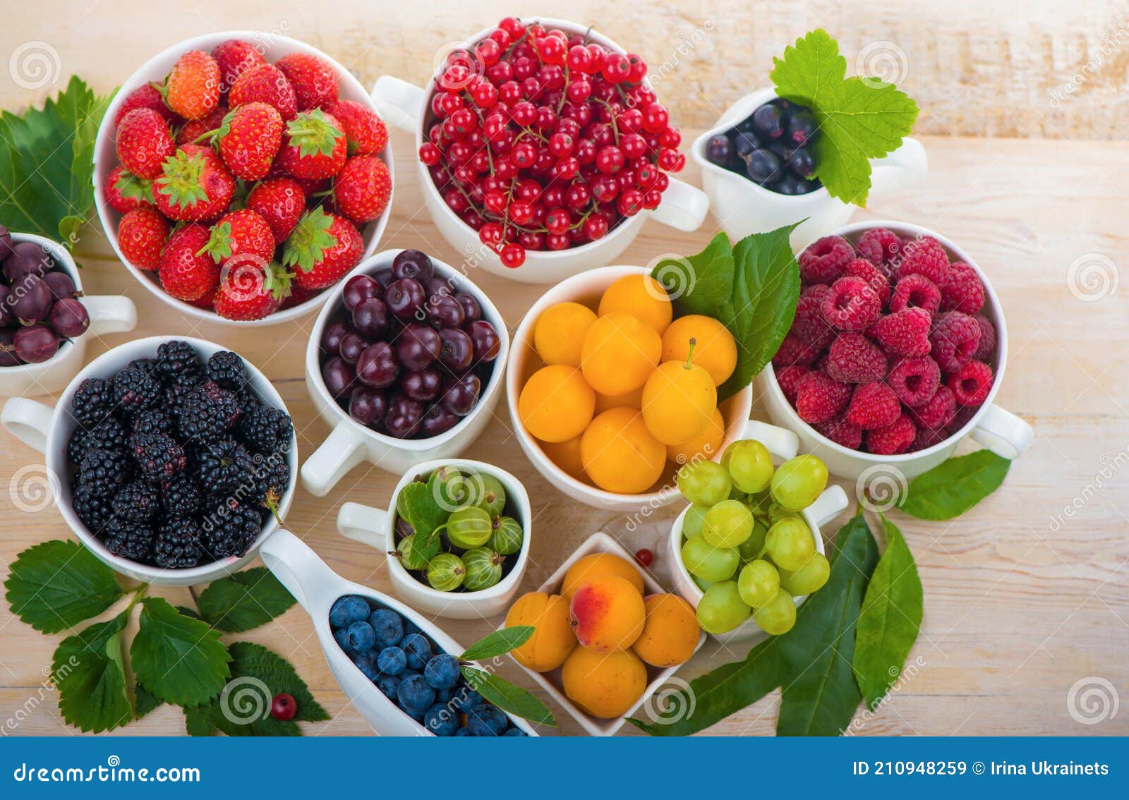 Berry Mix Isolated on a White Background Stock Image - Image of ...