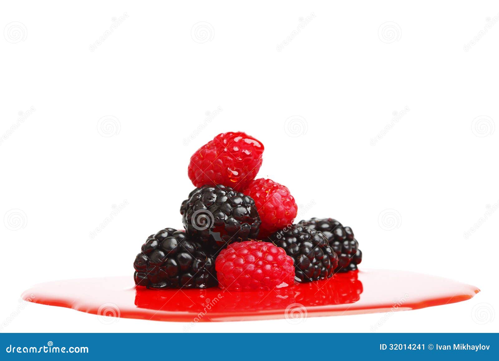 Berry mixed pile in syrup stock image. Image of group - 32014241