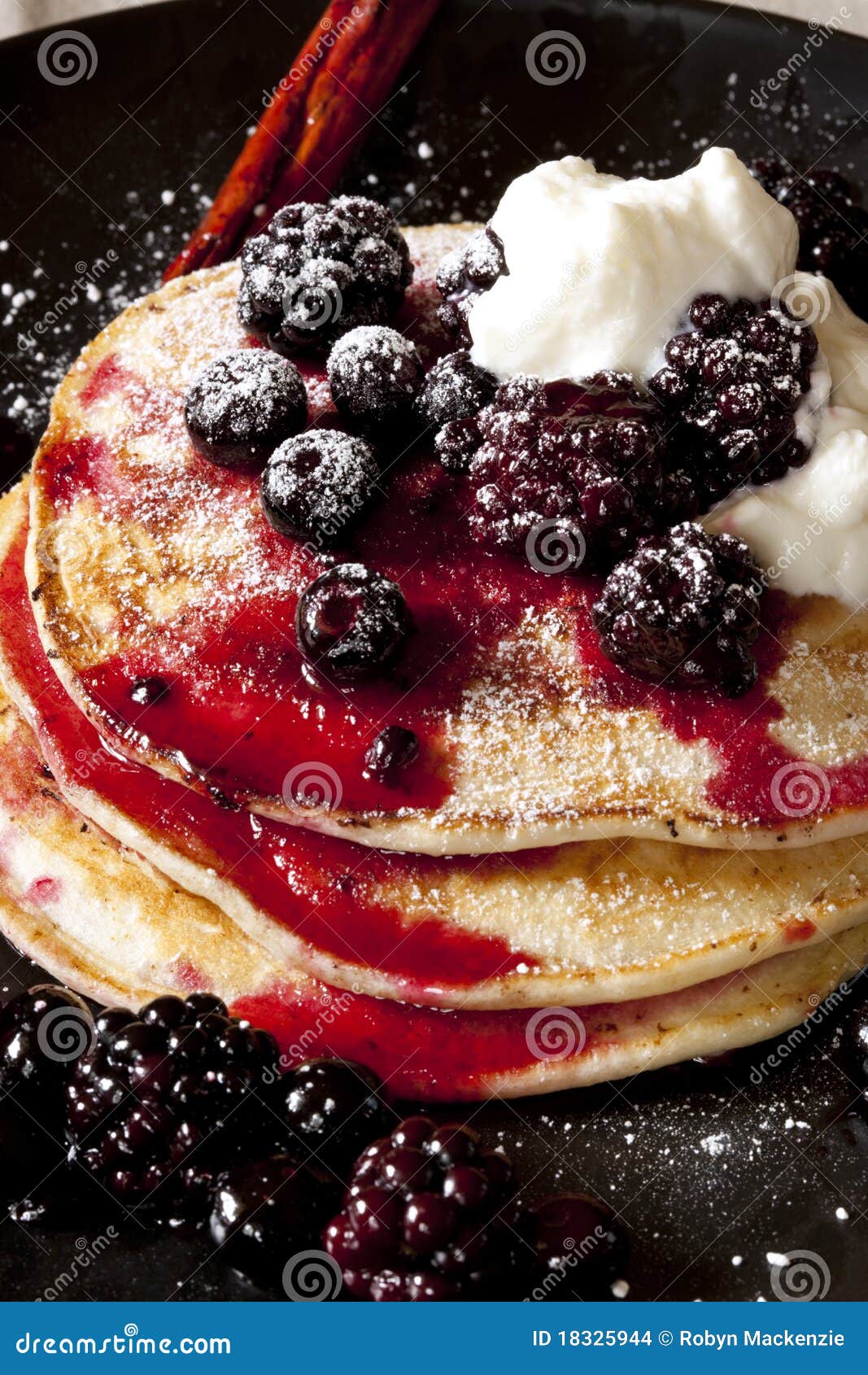 Berry Pancakes stock photo. Image of pancakes, food, blueberry - 18325944