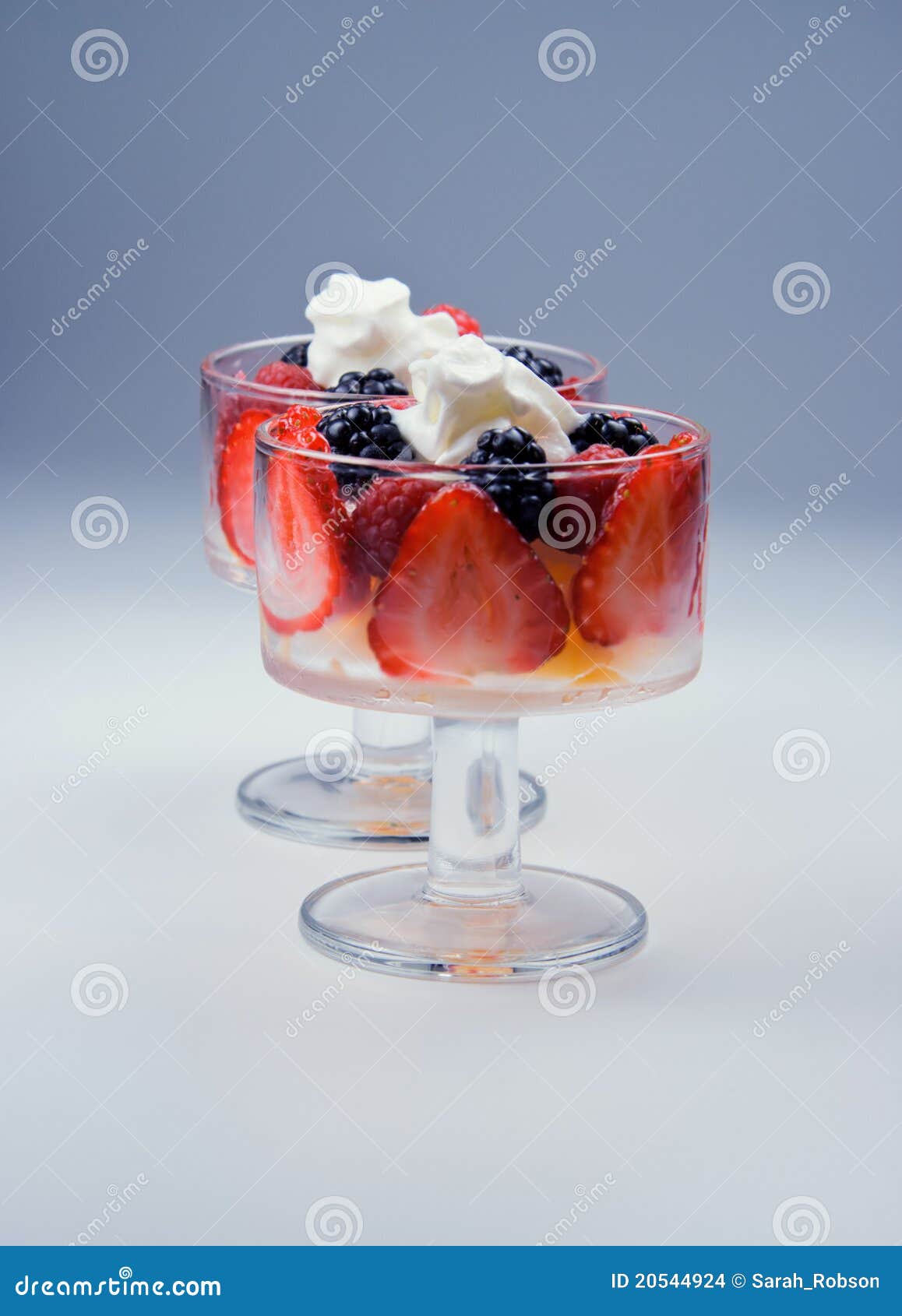 Berry parfait stock photo. Image of dish, berries, fruit - 20544924