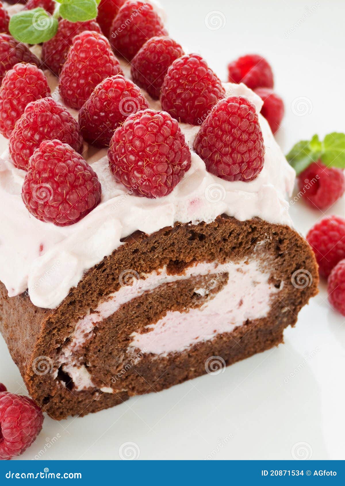 Berry roulade stock photo. Image of food, chocolate, treat - 20871534